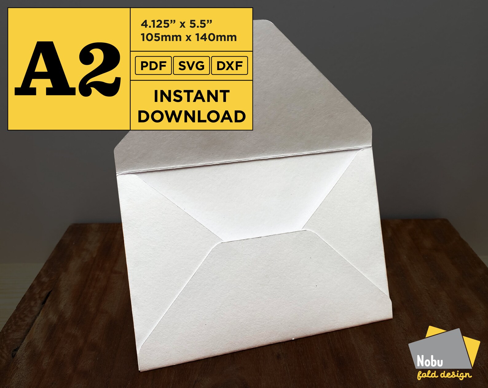 A2 Greeting Card & Envelope Template 5.5” X 4.125” / 140mm X 105mm ...