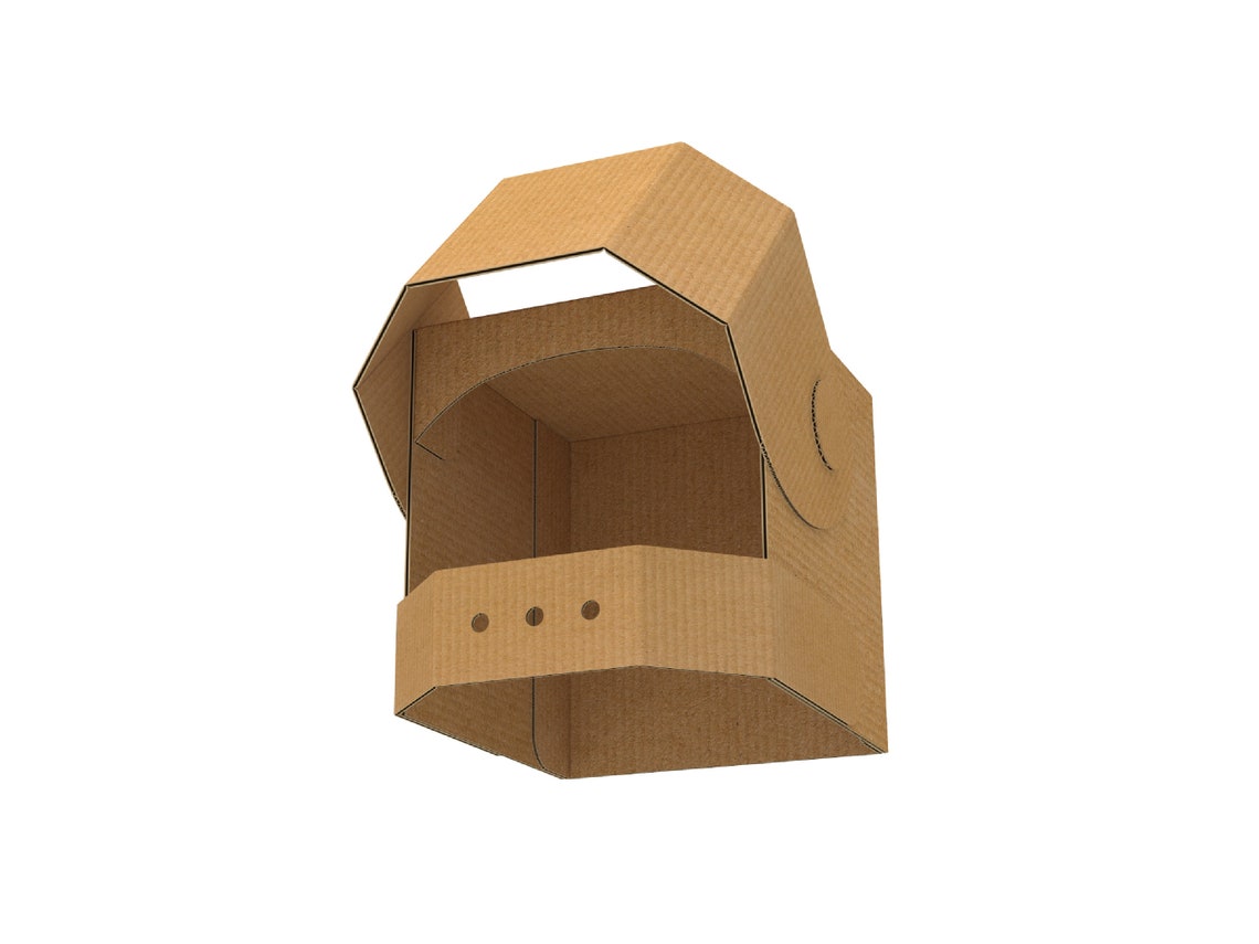 Kids Cardboard Space Helmet Template / 235mm(w) X 290mm(h) X 290mm(d ...