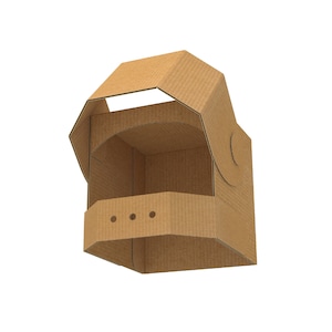 Kids Cardboard Space Helmet Template / 235mm(w) X 290mm(h) X 290mm(d ...