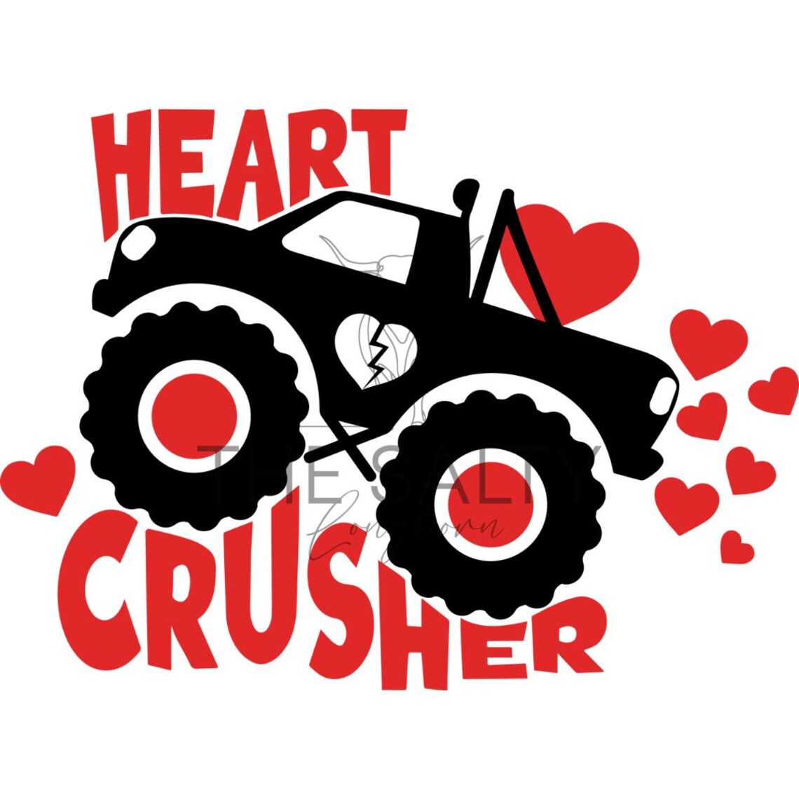 HEART CRUSHER Svg Png Pdf, Valentines Day Svg, Toddler Valentines Day ...