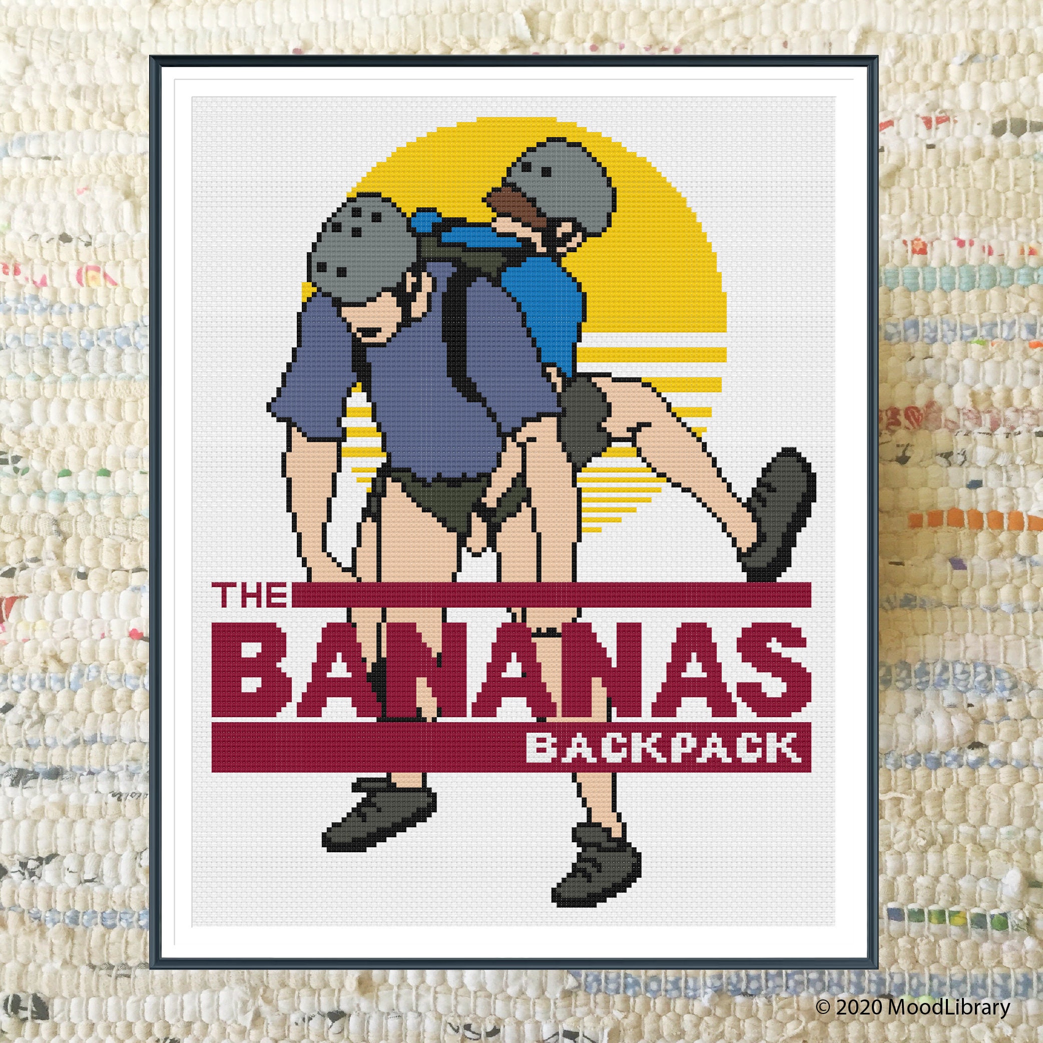 Funny bananas Backpack Meme Mtv's the Challenge Cross Stitch Pattern ...