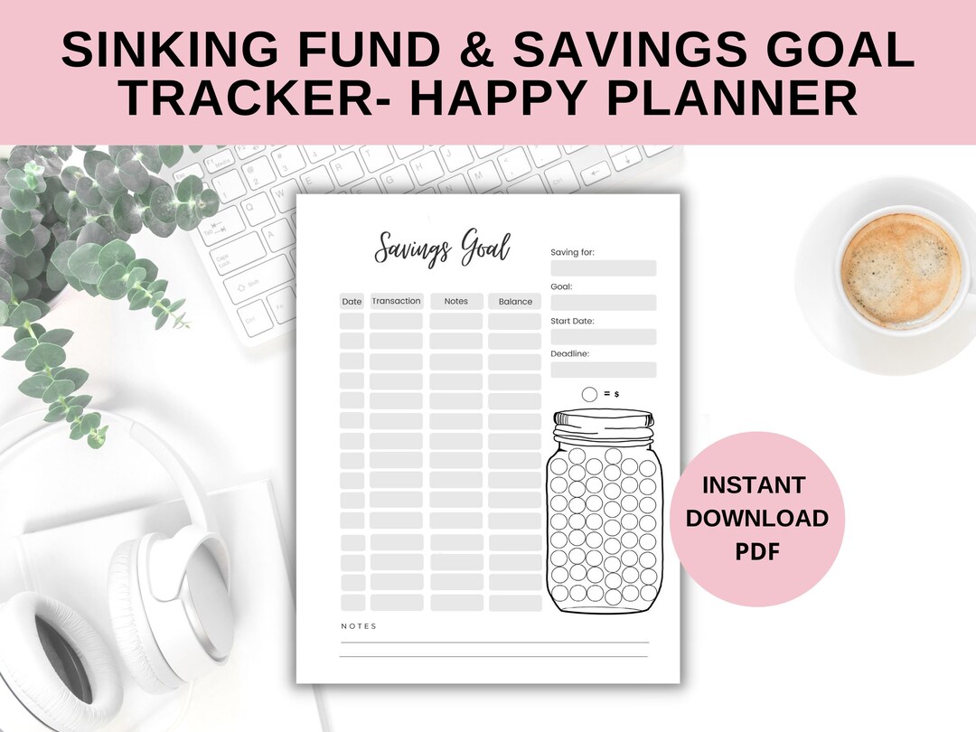 Savings Goal and Sinking Fund Tracker - Etsy