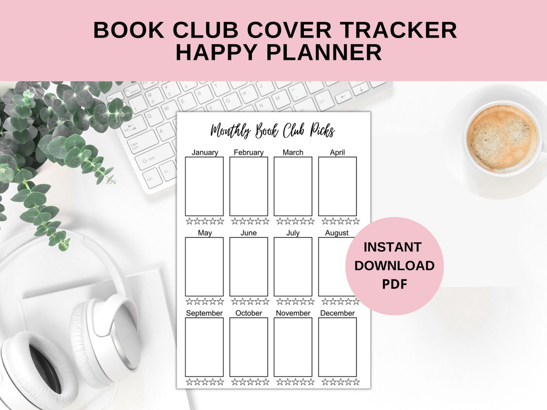 Monthly Book Club Cover Tracker - Etsy