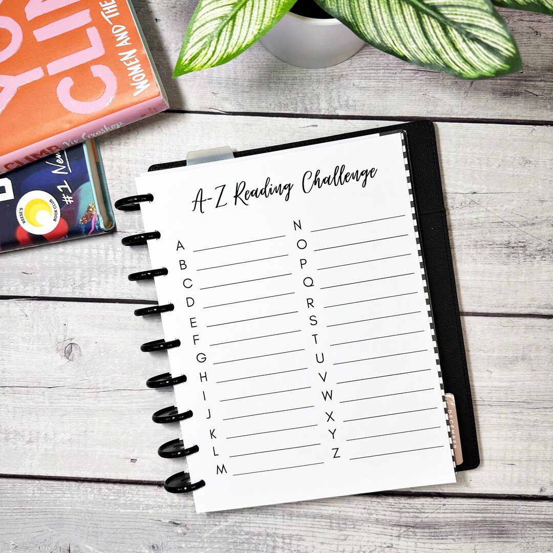 A-Z Reading Challenge HP Printable - Etsy