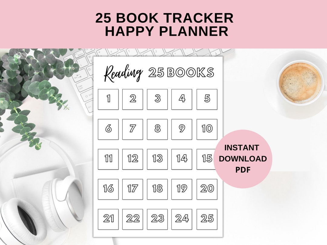 Reading Tracker for HP Printable- 25 Books - Etsy