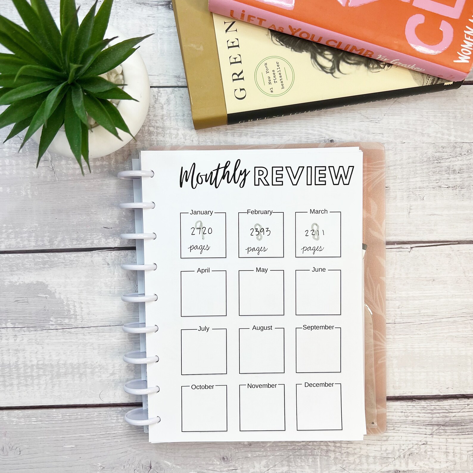 Printable Book Tracker Monthly for HP Classic - Etsy