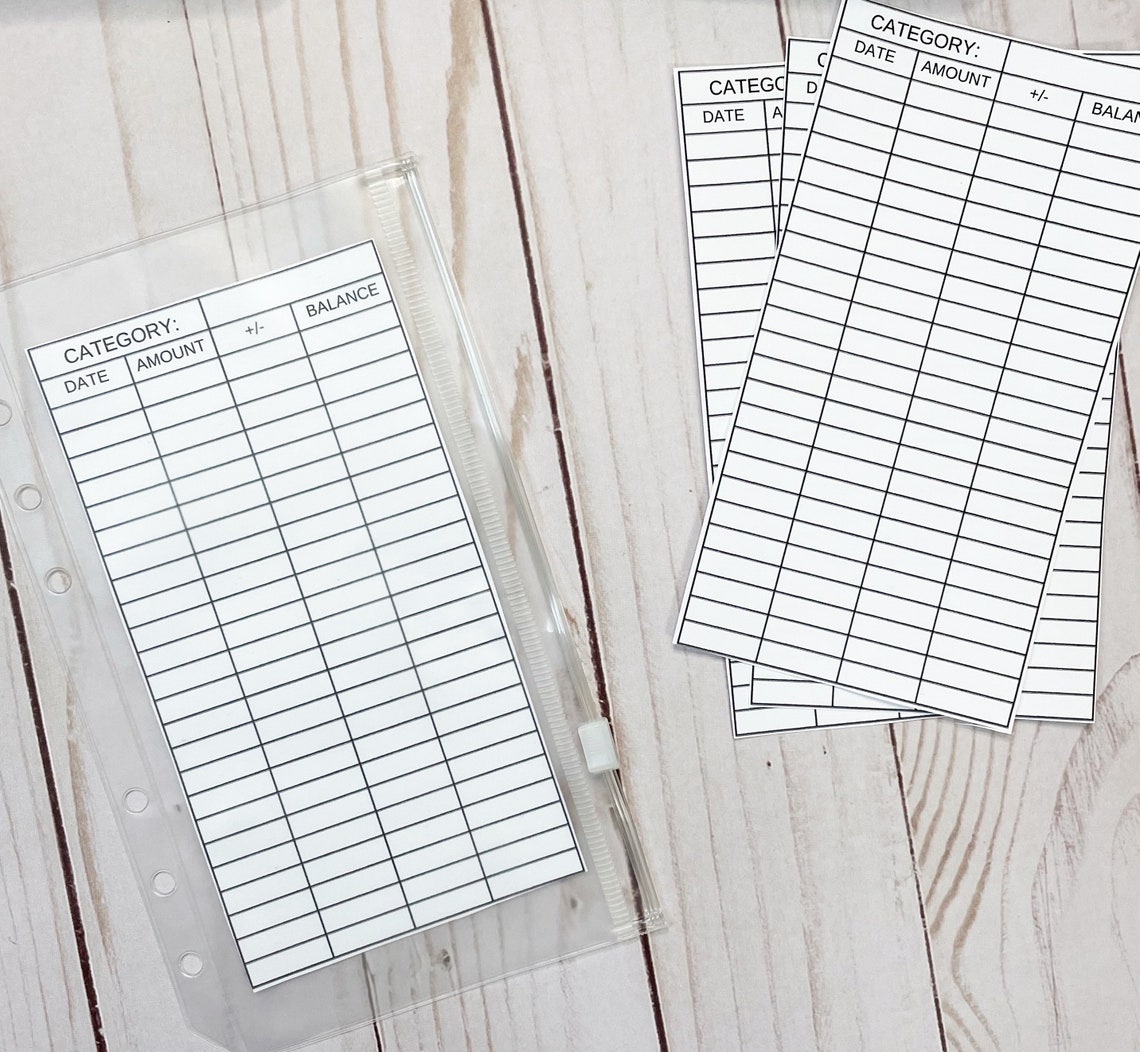 CASH ENVELOPE INSERTS - Etsy