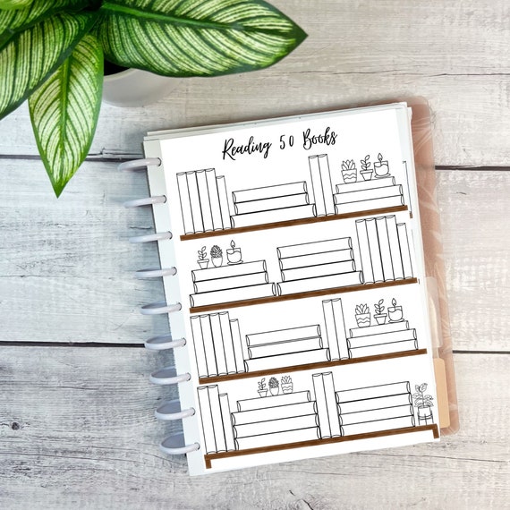 Printable Book Shelf for HP 50 Books - Etsy