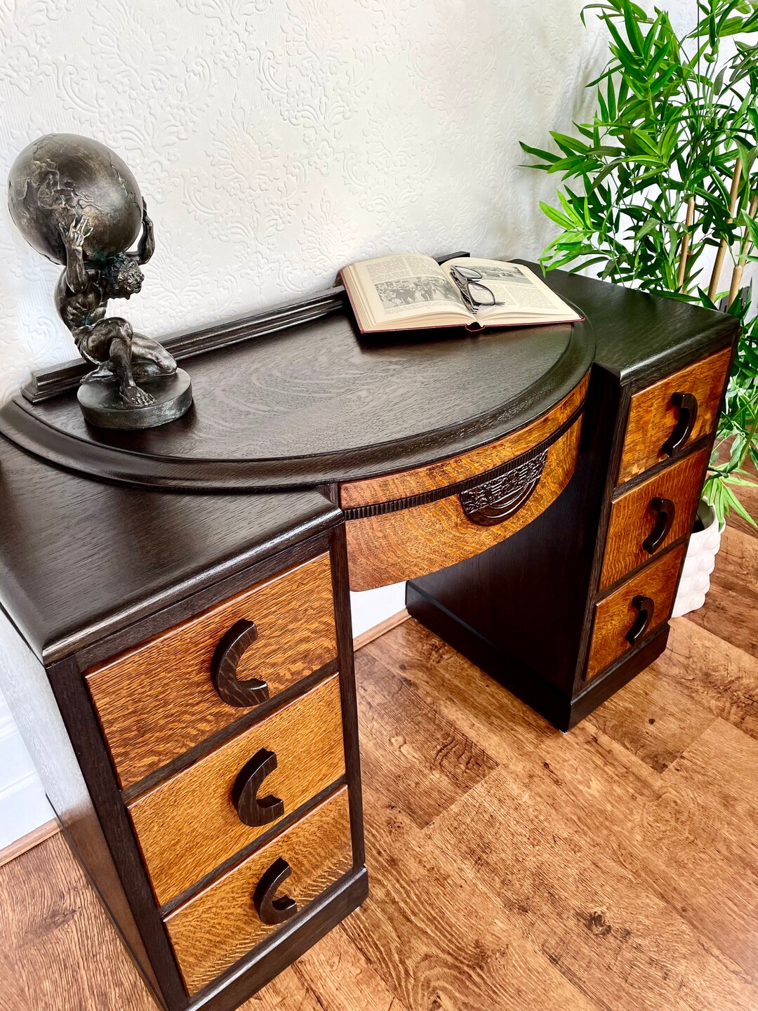 SOLD SOLD SOLD - Solid Oak Dressing Table or Desk for Home Office - Etsy