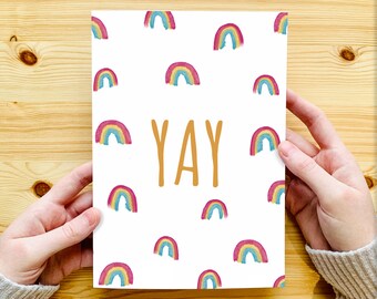 Rainbow Bunting Congratulations Cute Rainbow Congratulations - Etsy