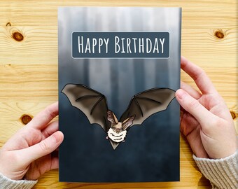 Bat Birthday Card - Etsy UK