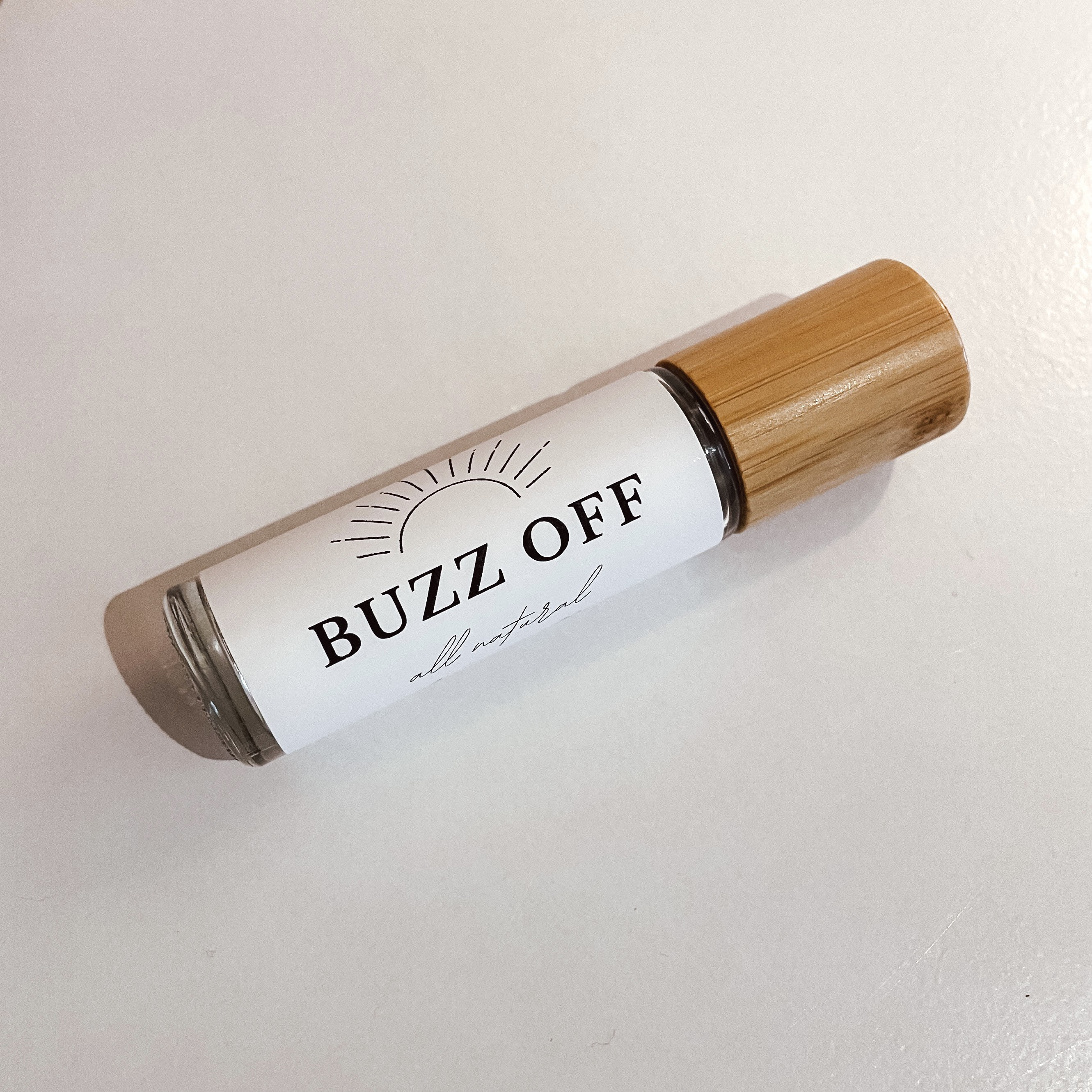 Buzz off Bug Spray Label, Waterproof and Oil Resistant, Minimalist ...