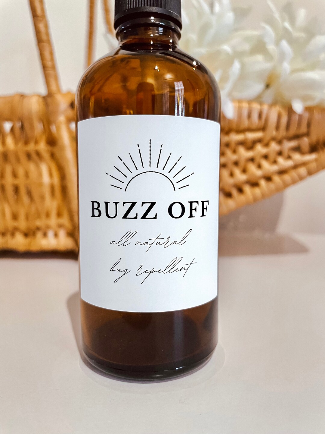 Bug Spray Label | Buzz off | PRINTED | Waterproof Label for 2 or 4 Oz ...