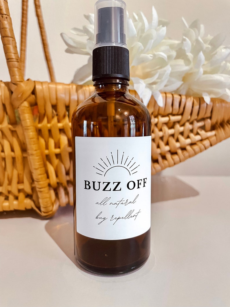Bug Spray Label | Buzz off | PRINTED | Waterproof Label for 2 or 4 Oz ...