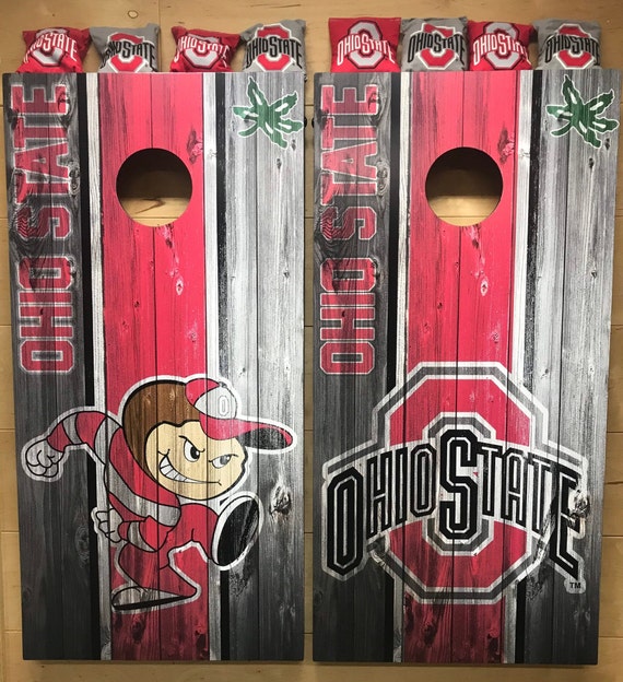 Ohio State Buckeyes Boards and Bag set | Etsy