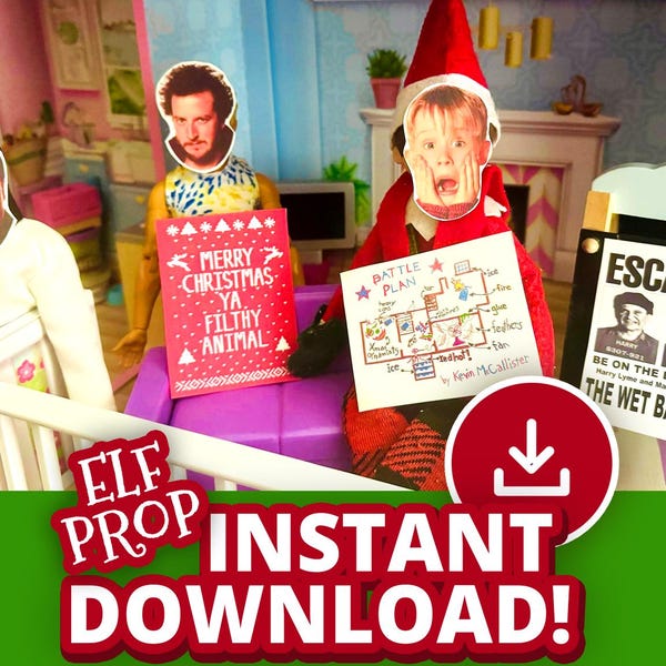 Home Alone Elf on the Shelf Printable - Etsy