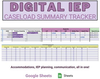 IEP Tracker - Etsy
