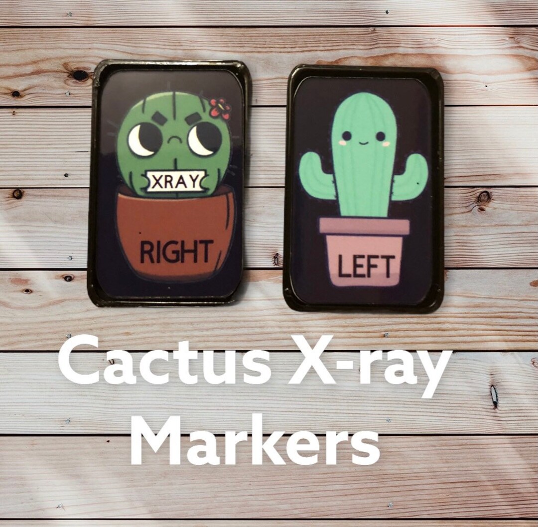 Happy and Grumpy Cactus Xray Markers Custom Made Rad Tech X-ray With ...
