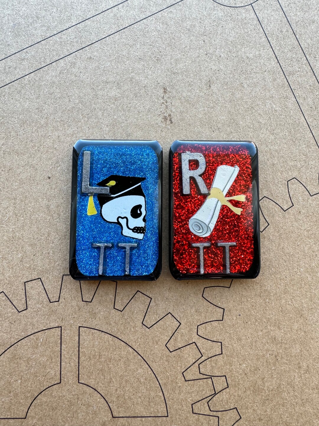 Cap N Skull & Diploma Xray Markers Custom Made Rad Tech X-ray With ...