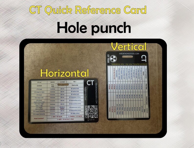 CT Quick Reference Card / Cheat Sheet Card - Beginner, Student, Tech ...