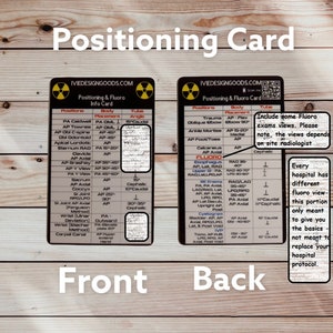 MRI Quick Reference Card / Cheat Sheet Card - Beginner, Student, Tech ...