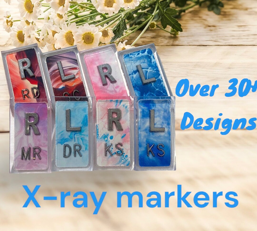 1-3 Sets Custom Xray Markers Rad Tech Xray Markers With Initials Letters or Numbers A-Z;0-9 ...