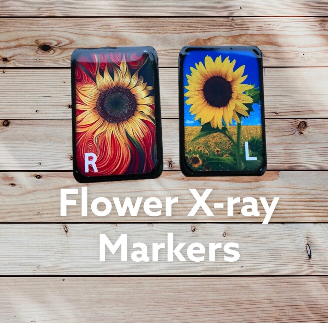 Sunflower Xray Markers Custom Made Rad Tech X-ray With Initials Cute ...