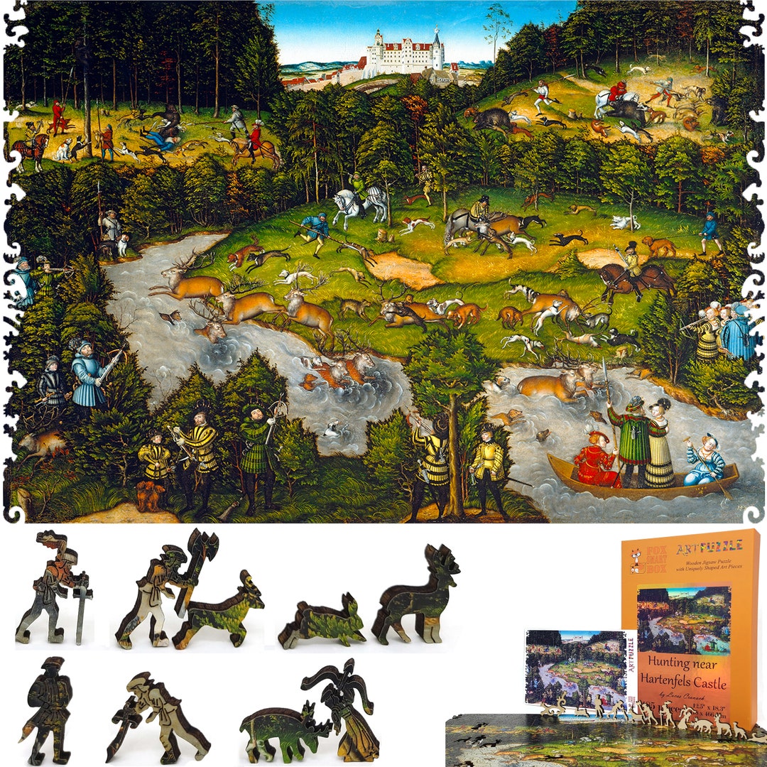 Wooden Jigsaw Puzzle for Adults - Uniquely Shaped Pieces - Made in the ...