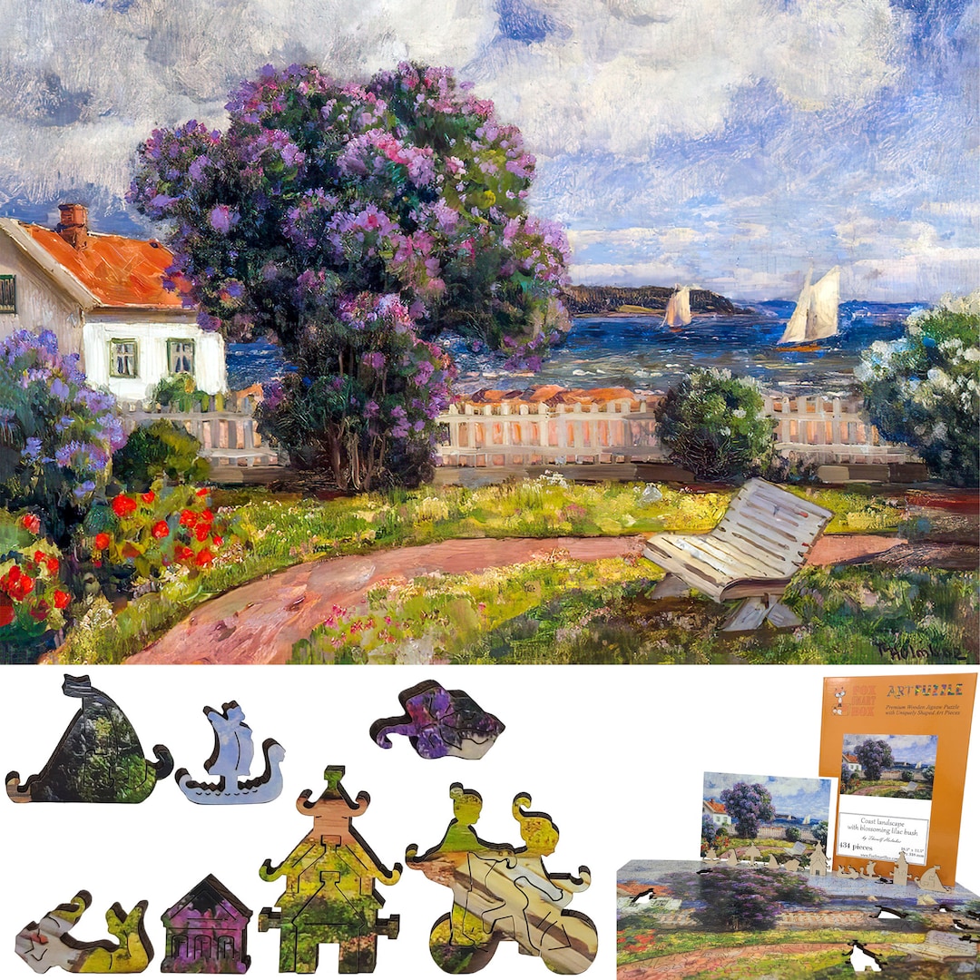 Wooden Jigsaw Puzzles for Adults - Uniquely Shaped Pieces - Made in the ...