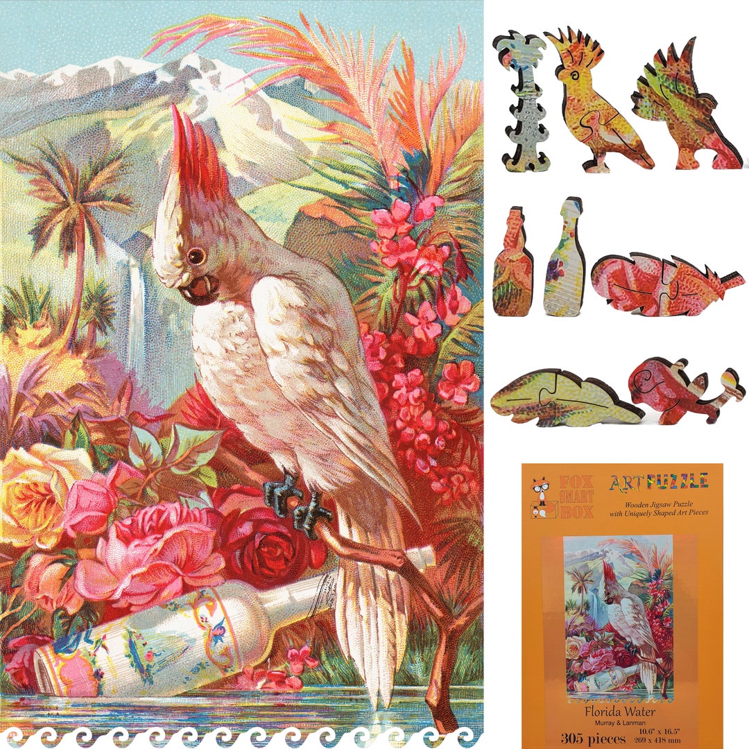 Wooden Jigsaw Puzzle for Adults - Uniquely Shaped Pieces - Made in the ...