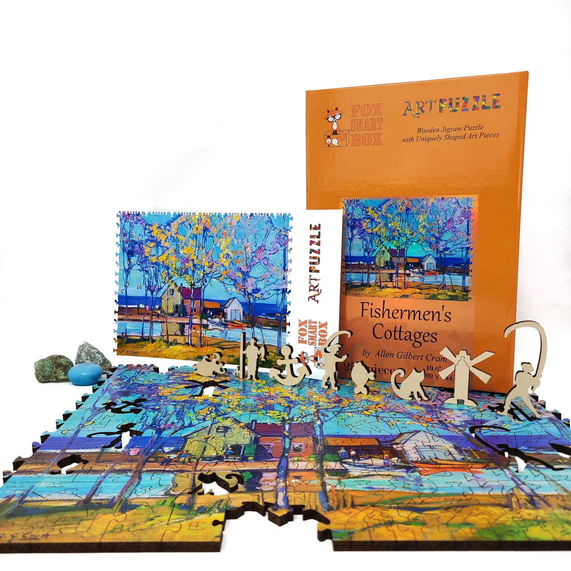 Wooden Jigsaw Puzzles for Adults - Uniquely Shaped Pieces - Made in the ...