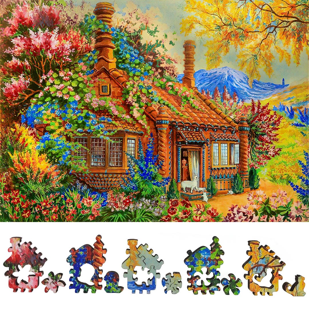 Wooden Jigsaw Puzzles for Adults - Uniquely Shaped Pieces - Made in the ...