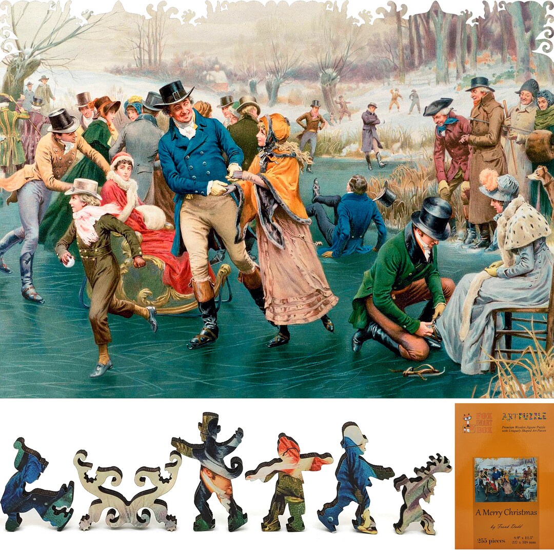 Wooden Jigsaw Puzzle for Adults - Uniquely Shaped Pieces - Made in the ...