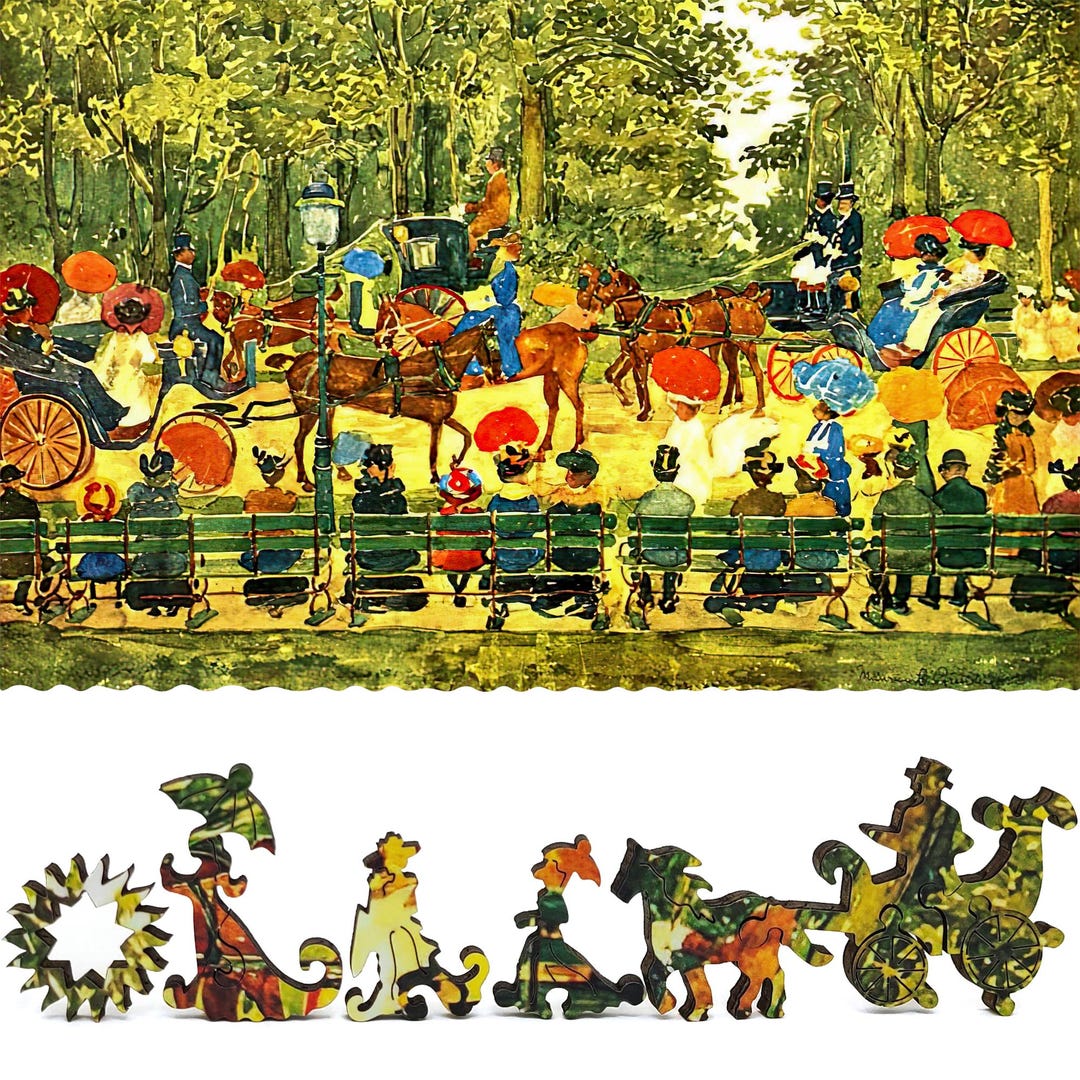 Wooden Jigsaw Puzzles for Adults - Uniquely Shaped Pieces - Made in the ...