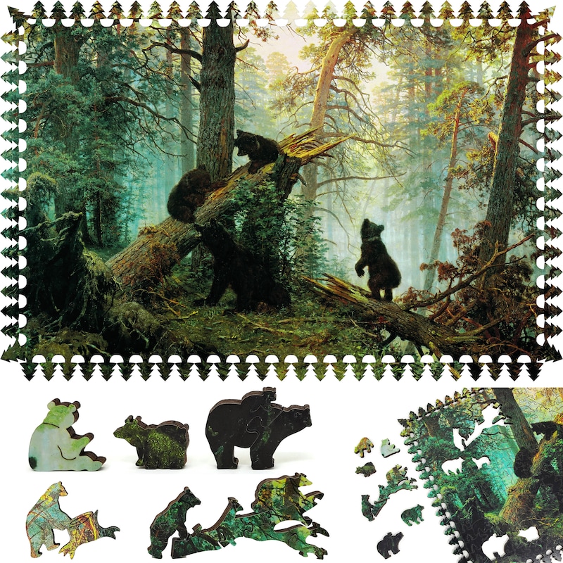 Forest Puzzle Wood - Etsy