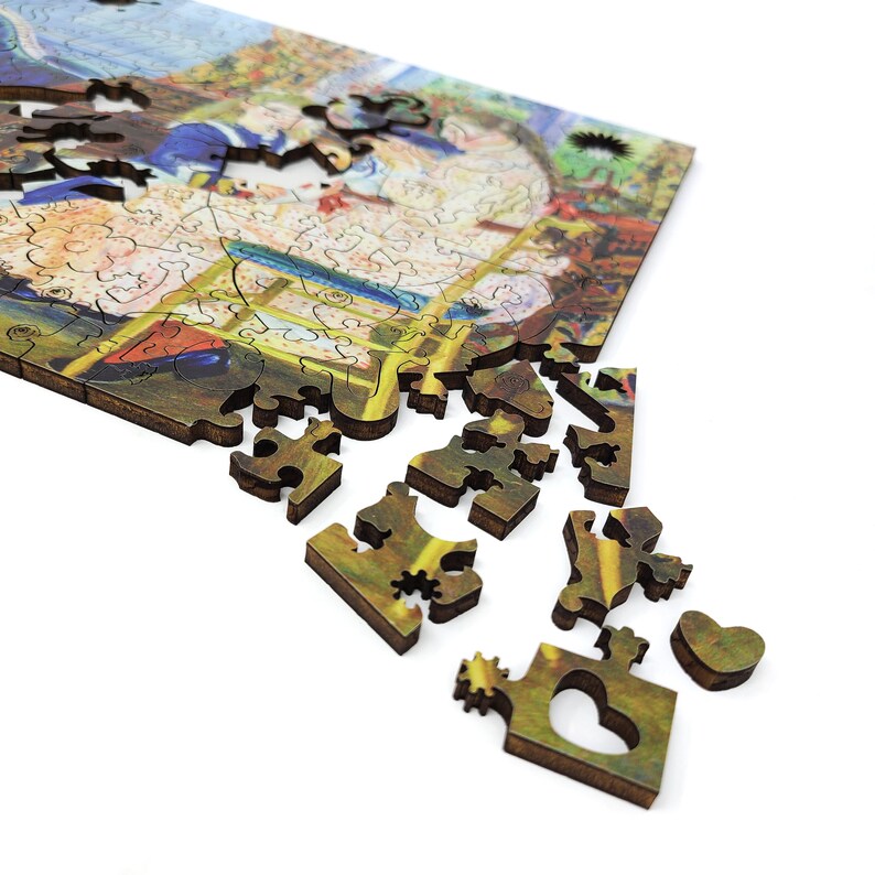 Large Format Wooden Puzzle for Seniors and Adults-unique Shaped Pieces ...