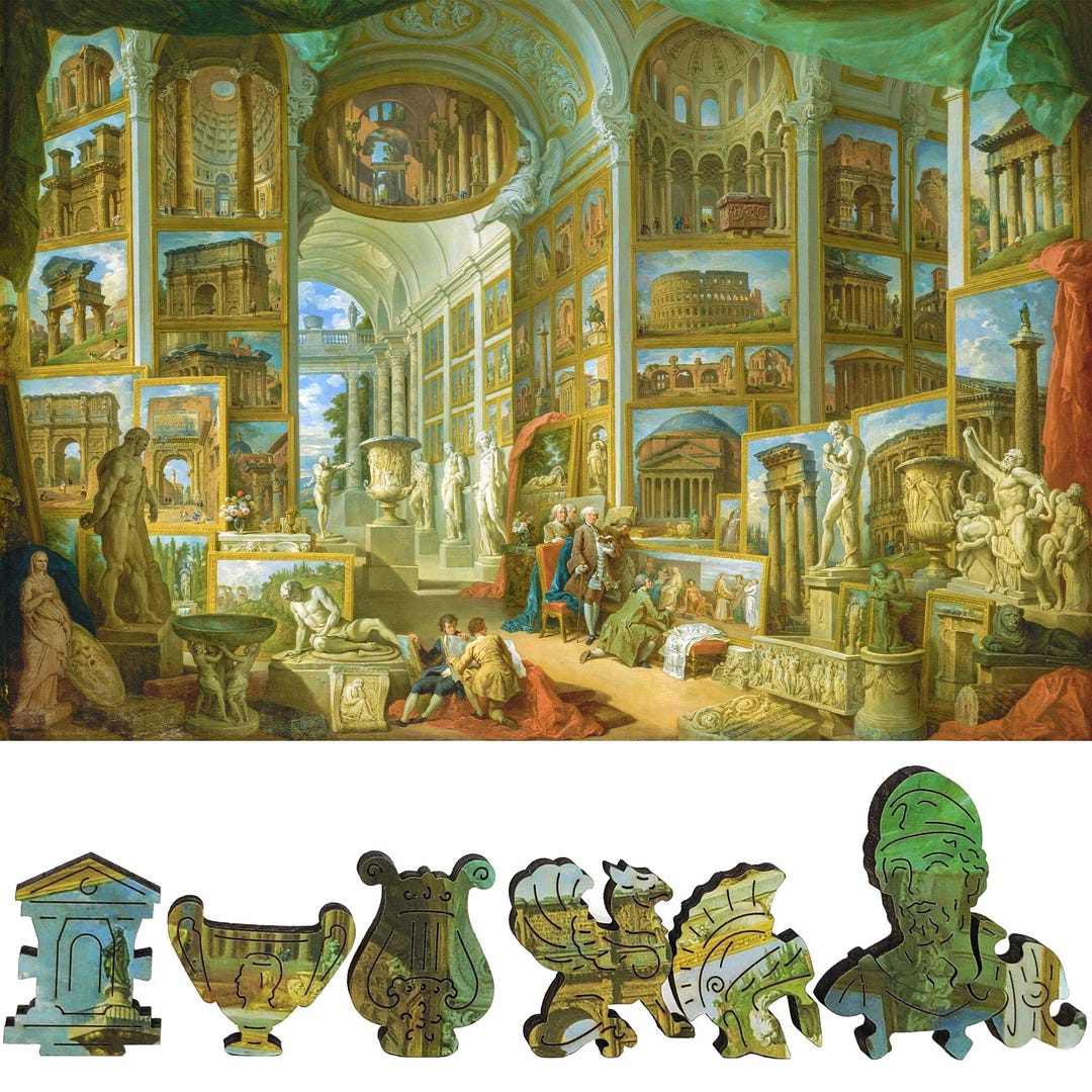 Wooden Jigsaw Puzzles for Adults - Uniquely Shaped Pieces - Made in the ...