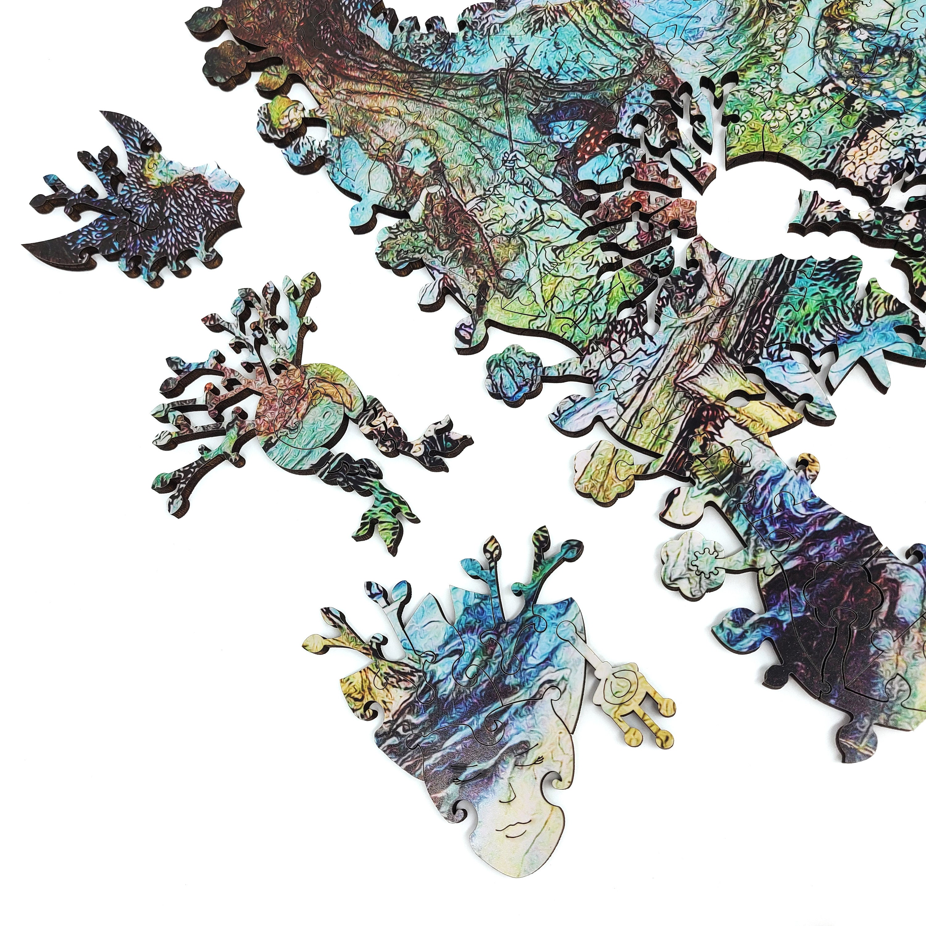 Wooden Jigsaw Puzzles for Adults With Uniquely Shaped Pieces - Made in ...