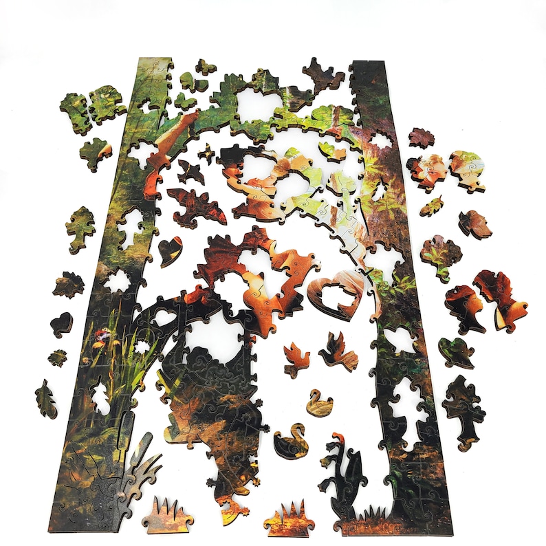 Wooden Jigsaw Puzzles for Adults With Uniquely Shaped Pieces - Etsy