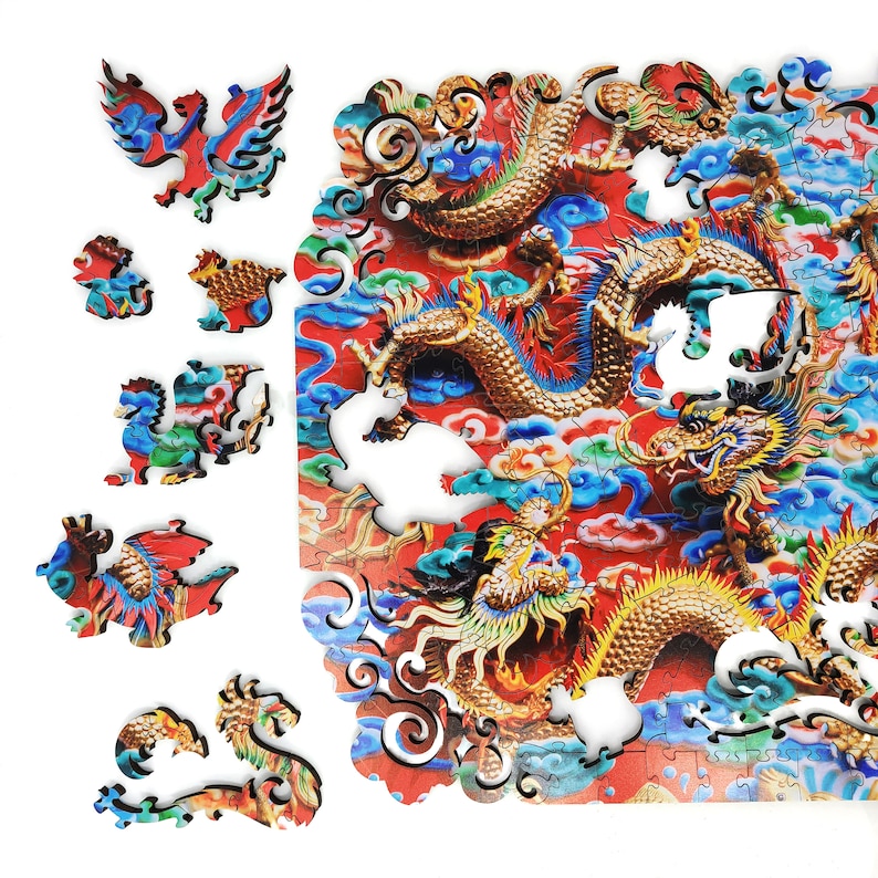 Wooden Jigsaw Puzzles for Adults With Uniquely Shaped Pieces - Etsy