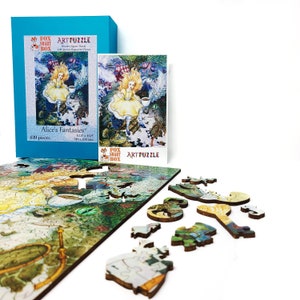 Wooden Jigsaw Puzzles for Adults With Uniquely Shaped Pieces | Etsy