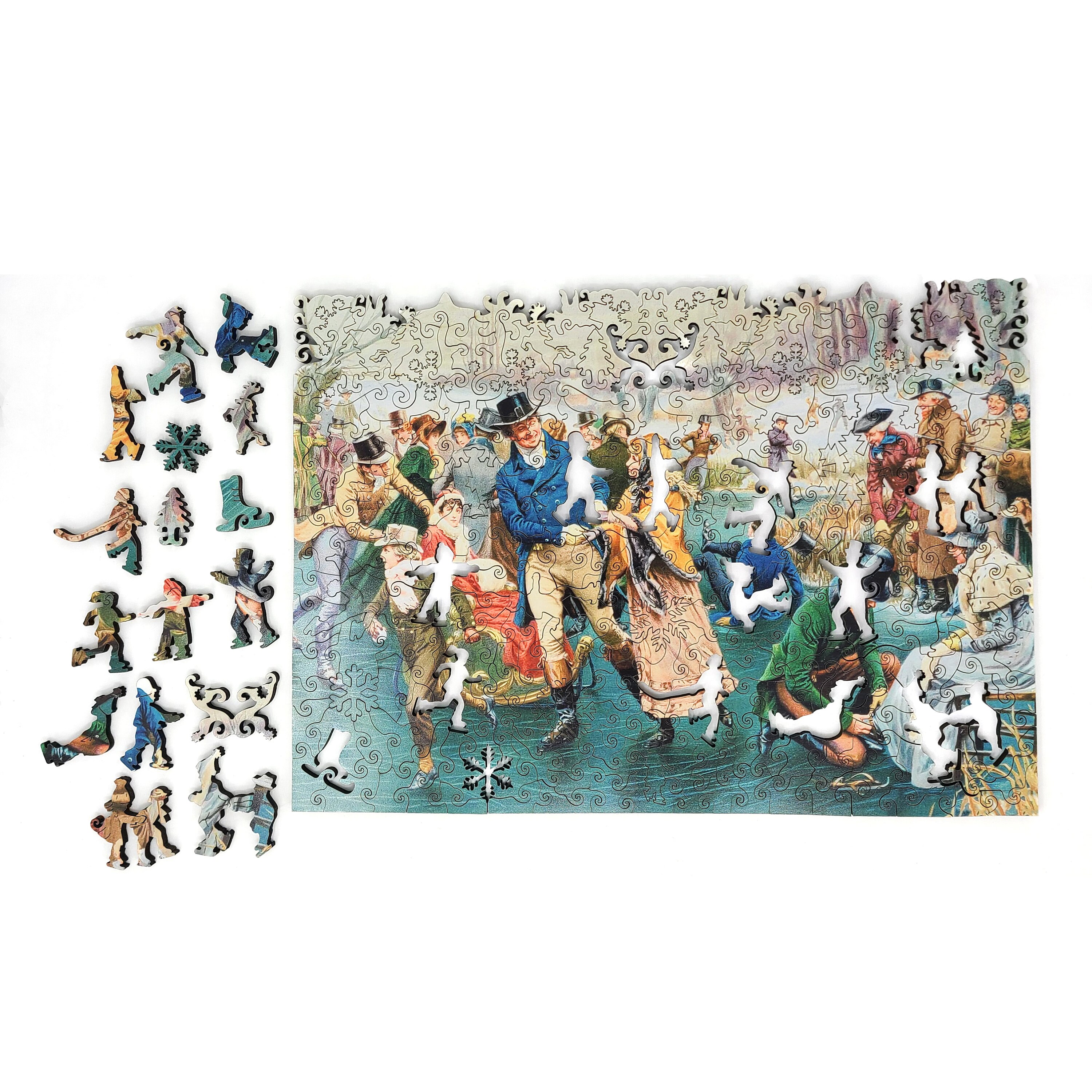Wooden Jigsaw Puzzle for Adults - Uniquely Shaped Pieces - Made in the ...