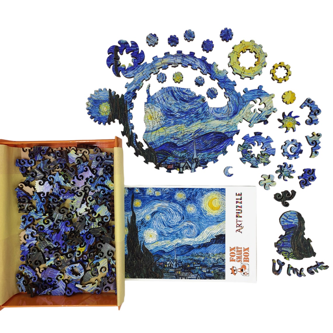 Wooden Jigsaw Puzzles for Adults - Uniquely Shaped Pieces - Made in the ...