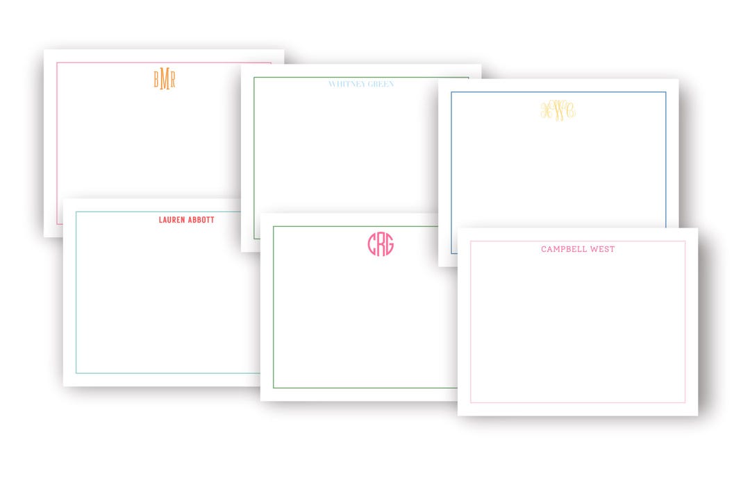 Personalized Stationary, Custom Monogram Stationary, Monogrammed ...