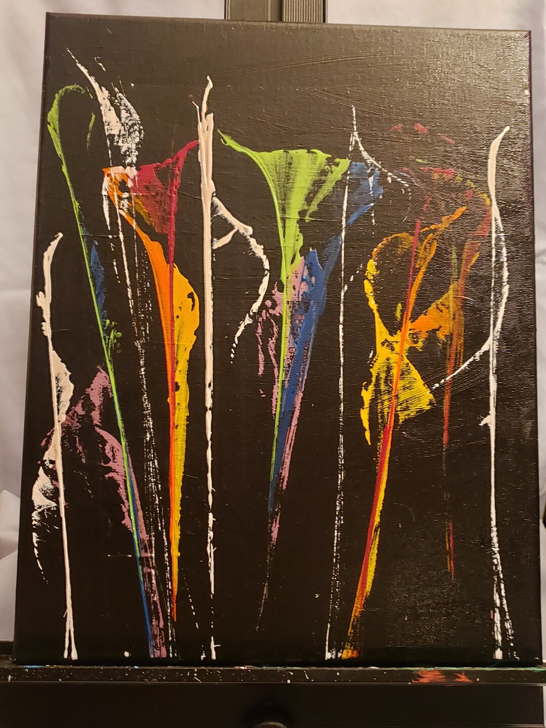 Abstract String Art Rainbow11x14 One of a Kind - Etsy