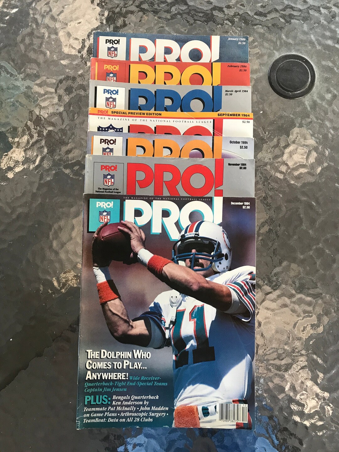 Vintage NFL PRO 1984 Magazines October 1984, November1984 and December ...