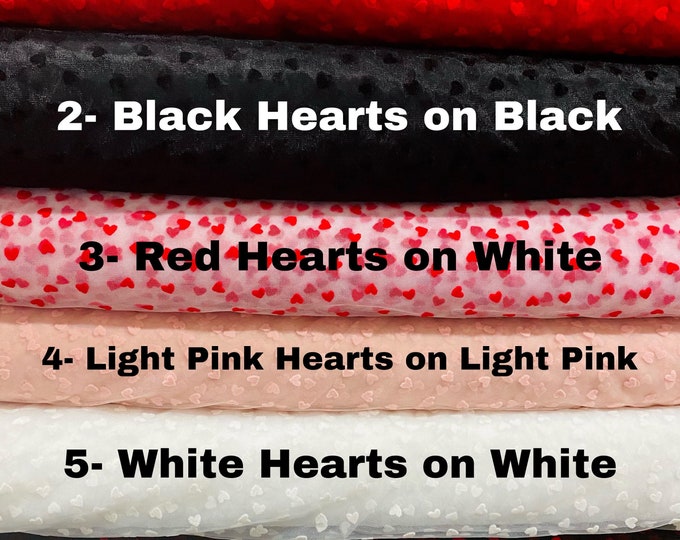 RTS Heart Mesh Fabric - Etsy