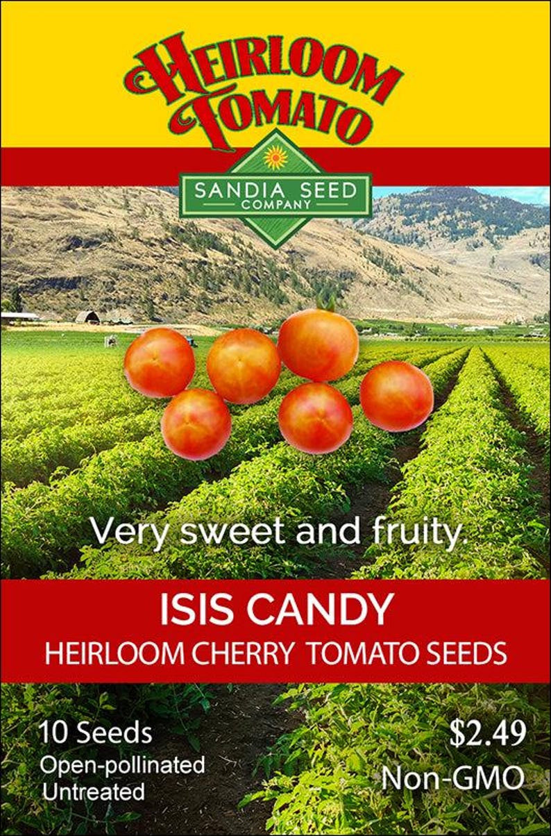 Isis Candy Tomato Seeds - Cherry Tomato Bi-color - Heirloom - Etsy