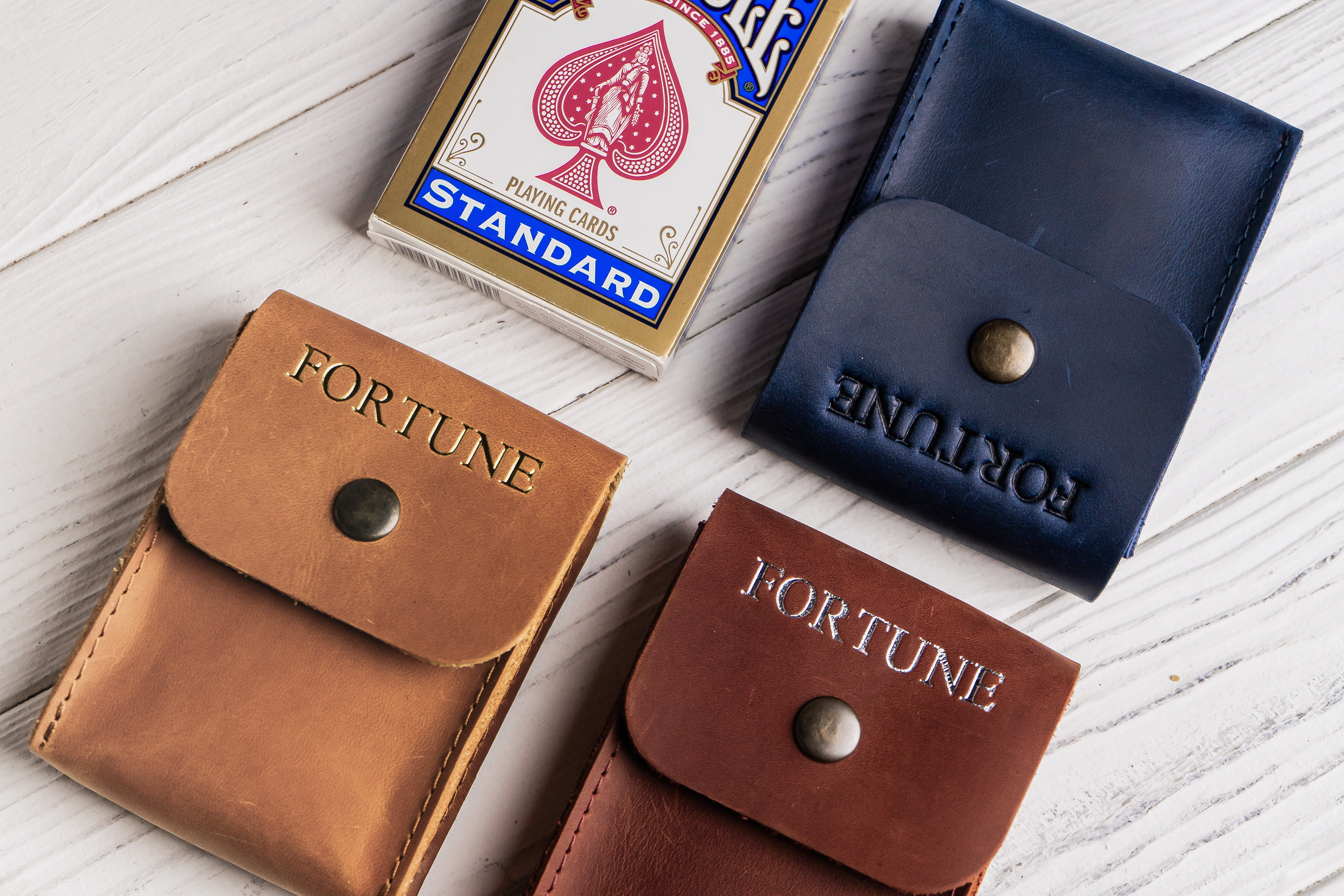 Leather Playing Card Case, Playing Card Sleeve Holder, Card Game Holder ...