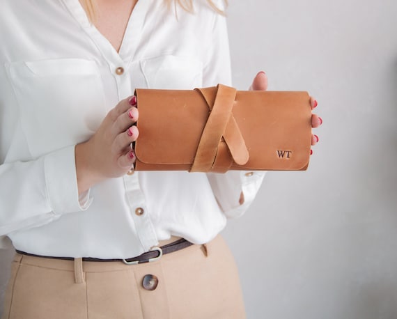 Leather Cable Case Travel Cable Organizer Tech Accessory - Etsy